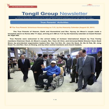 Tongil Foundation (Unofficial) FAQ | PPTX