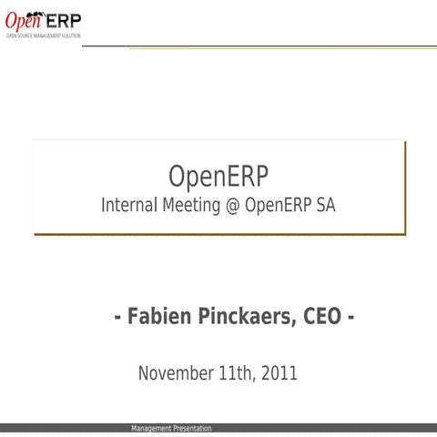 OpenERP - Whole Company Meeting | PDF