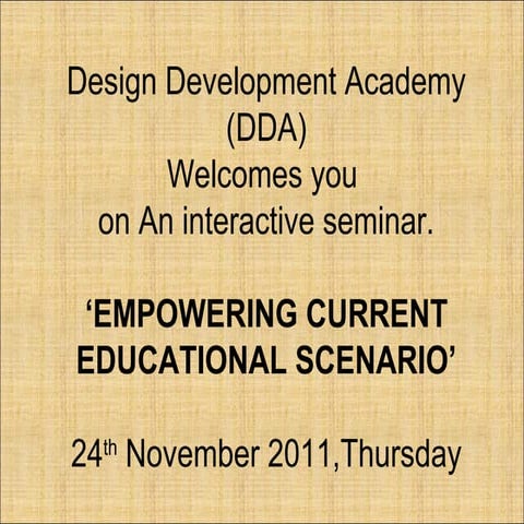 DDA-school heads presentation | PPT