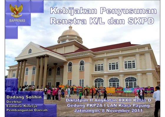 Sosialisasi Penyusunan Rencana Kerja Kementerian/Lembaga | PPT