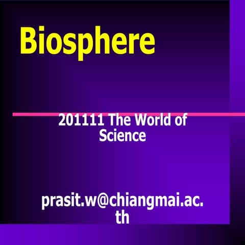 Biosphere | PPT