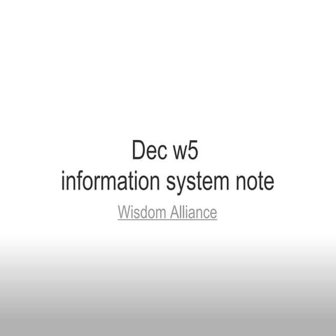 2011 12 w5 information system note | PPT