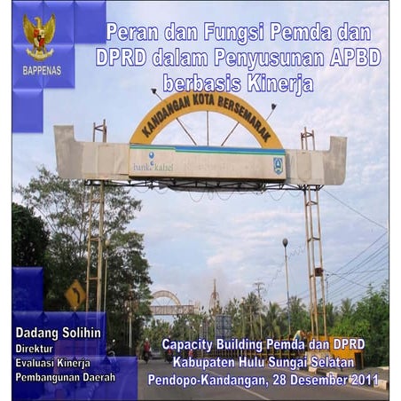 Peran dan Fungsi Pemda dan DPRD dalam Penyusunan APBD berbasis Kinerja | PPT