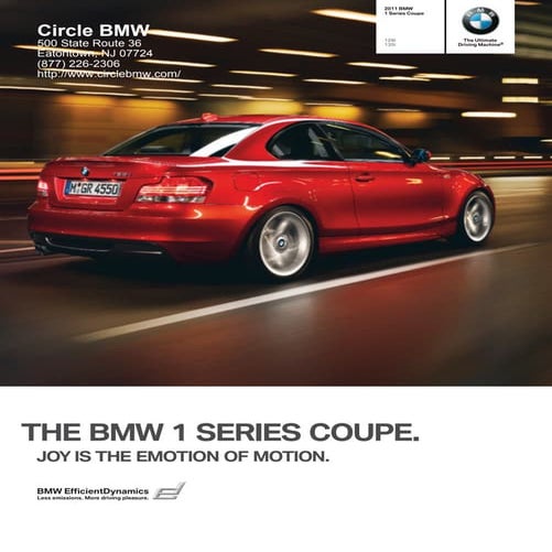 2011 BMW 1 Series Coupe Circle BMW NJ | PDF