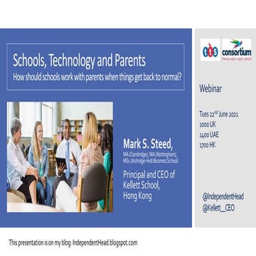 Schools, Technology and Parents | PPTX