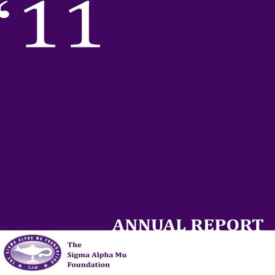 2011 Sam Foundation Annual Report Pdf