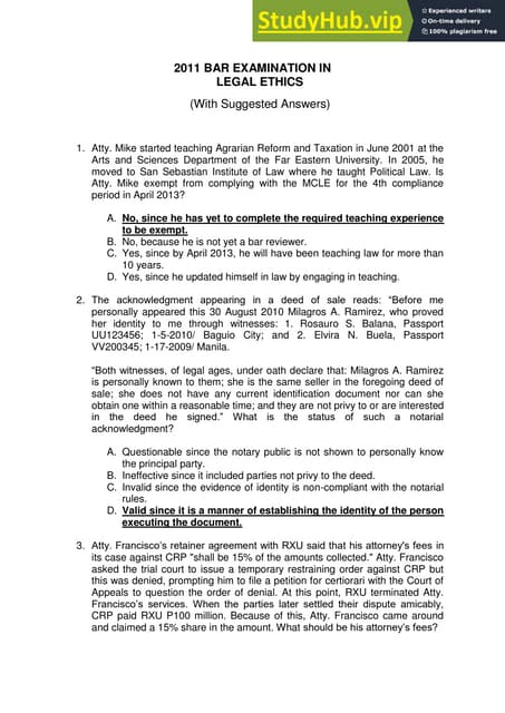 336745672 suggested-answers-to-2014-2015-2016-remedial-law-bar-exam | PPT
