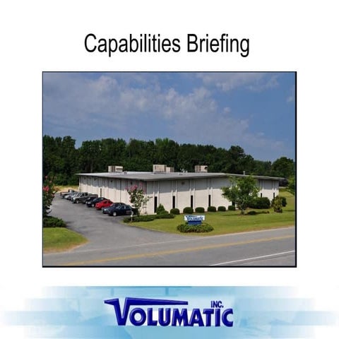 2011 Capabilities Briefing | PPT