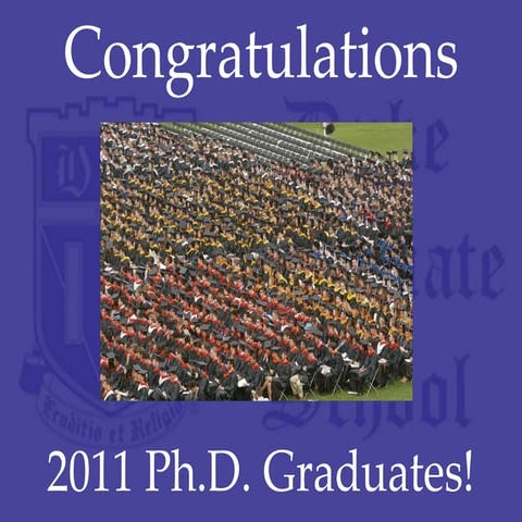 2011 duke university graduate school hooding reception | PPT