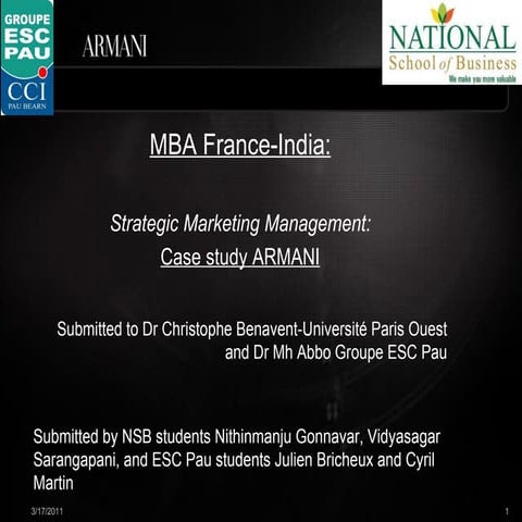 2011 esc pau armani final ppt | PPT