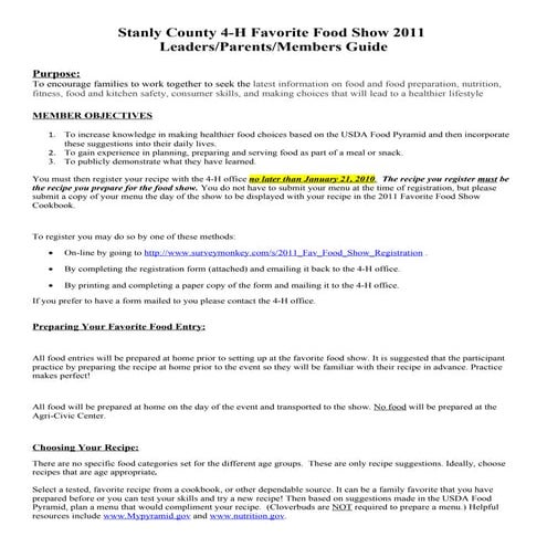 2011 fav.food show info packet | DOC