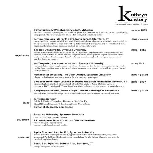 2011 Final Resume | PDF