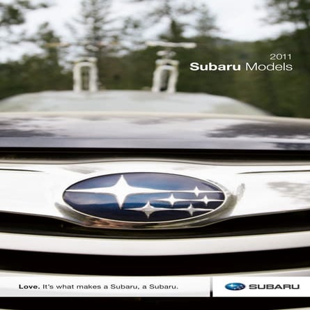 2011 Subaru Full Line Digital Brochure | PDF