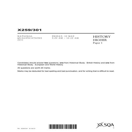 Example National 5 History questions - Evaluate the usefulness | PDF