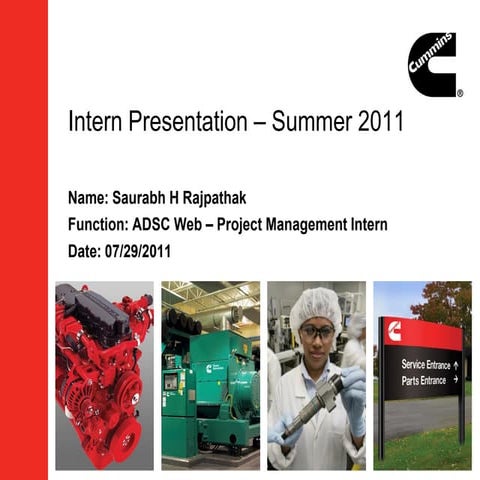 2011 IT Intern Presentation | PPT
