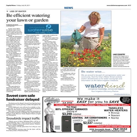 Okanagan Waterwise: Be efficient watering your lawn or garden | PDF ...