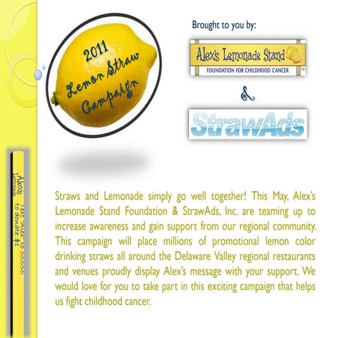 2011 Lemon Straw Campaign Flyer V11 1 | PDF