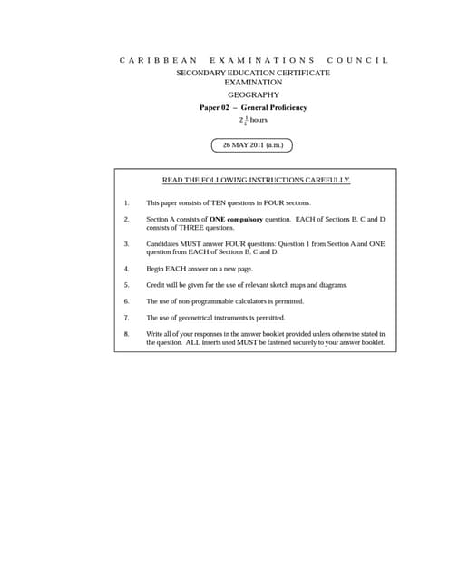 Information Technology CSEC~January 2019 P1 (1). Past Paper | PPT