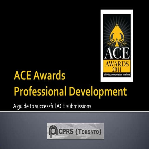 ACE Awards Webinar | PPTX