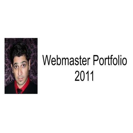 Andrew\'s Webmaster Portfolio 2011 | ODP
