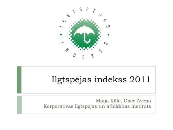 Ilgtspējas indekss 2014. Infografika. | PDF