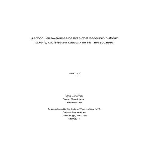 Theory U - U School | PDF