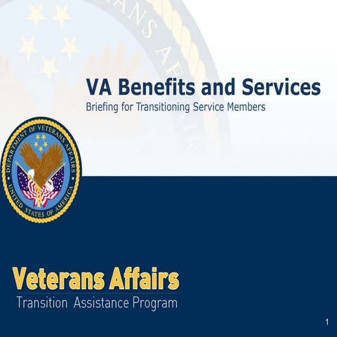 2011 VA TAP PRESENTATION | PDF | Government Support and Welfare ...