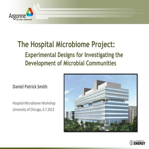 Hospital Microbiome Project Proposal | PPTX