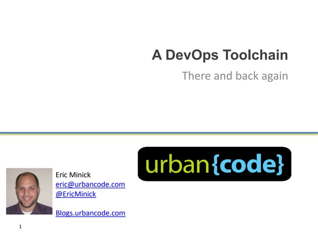 Building Devops Toolchain Ppt