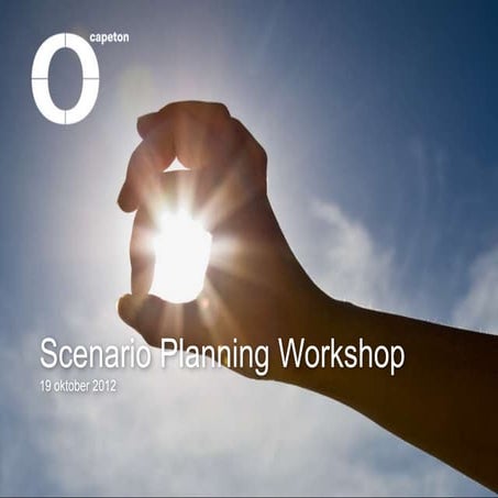 Capeton Scenario Planning Workshop | PPTX | Business | Business and Finance