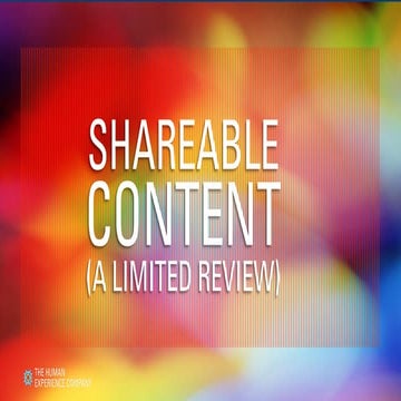 Shareable Content | PDF | Social Networking | Internet