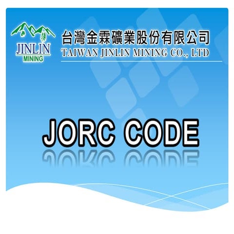 Jorc Code | PPTX