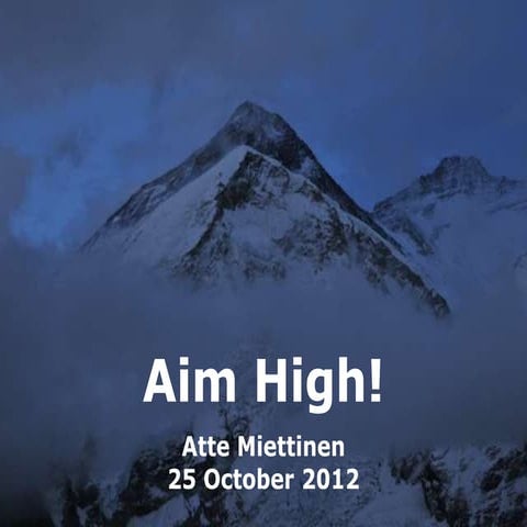 Aim High! | PPTX