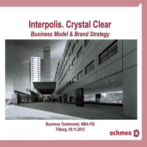 2012.11.08 crystal clear - business model and brand strategy | PDF