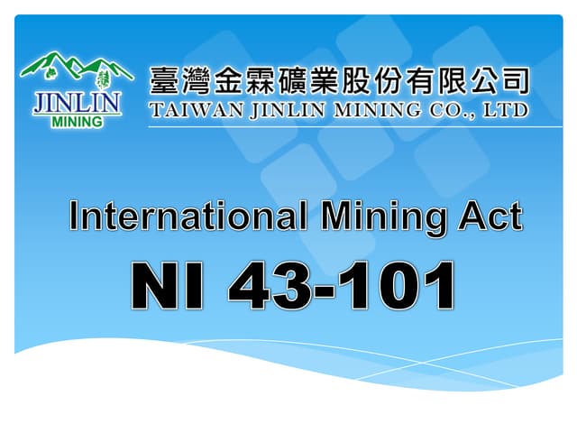 FUNDAMENTALS OF MINE DESIGN, AND PLANNINGS | PPTX