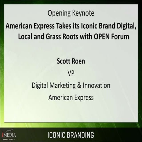 American Express Takes its Iconic Brand Digital, Local and Grass Roots ...