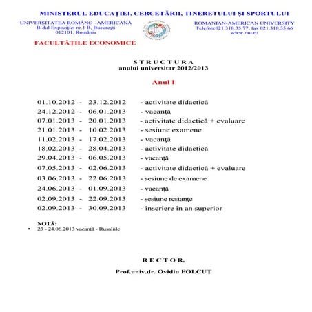 2012 2013-structura an | PDF