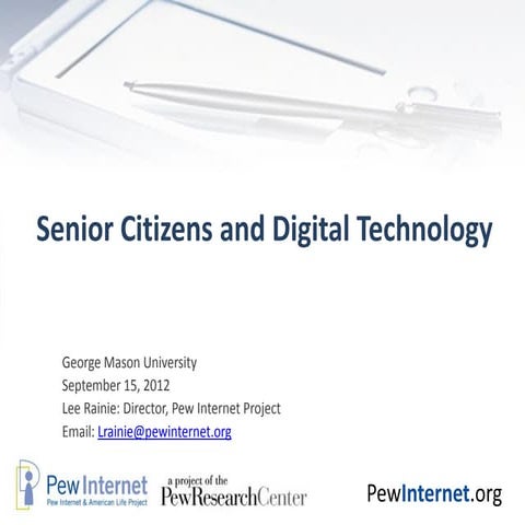Senior Citizens and Digital Technology | PDF
