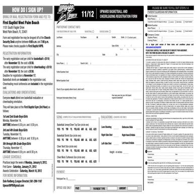 Lausl Player Registration Form | PDF