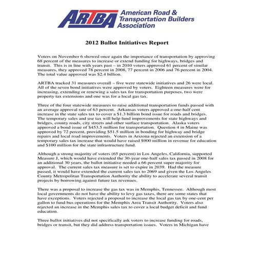 Special 2004 Ballot Initiatives Report | PDF