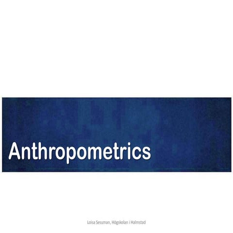 Anthropometrics Pptx