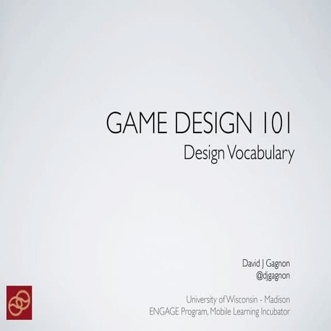 Game Design 101 - Computer Science 679 - UW Madison | PPT