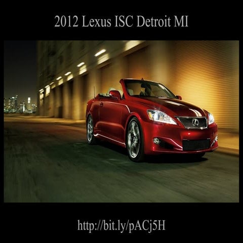 2012 Lexus ISC Detroit Michigan | PPT