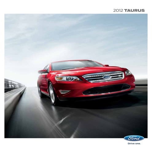 2012 Ford Taurus Brochure | PDF
