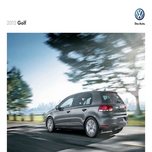 2012 Volkswagen Golf | PDF