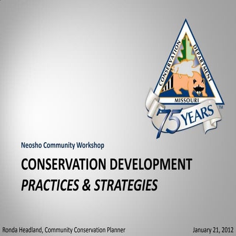 Conservation Development Practices and Strategies | PPT