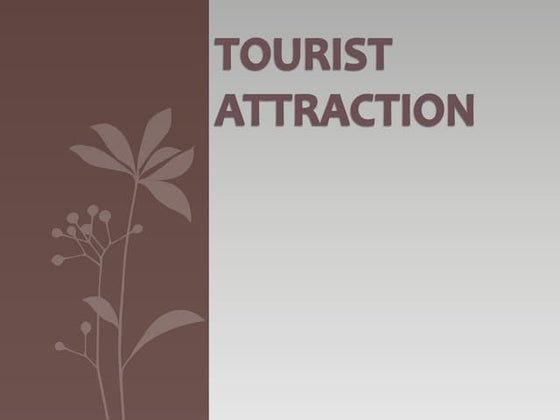 Tourist attractions.pptx | Amusement and Theme Parks | Attractions
