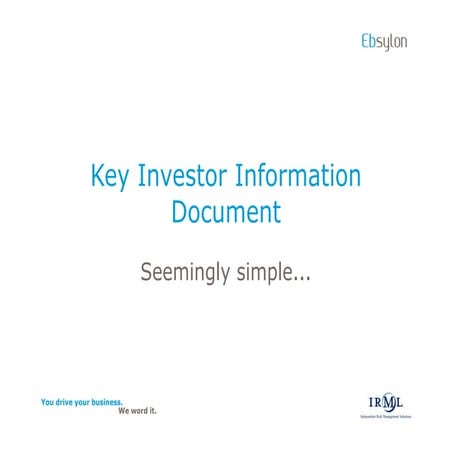 Ebsylon & IRML KIID Services | PPT