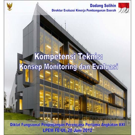 Kompetensi Teknis: Konsep Monitoring dan Evaluasi | PDF