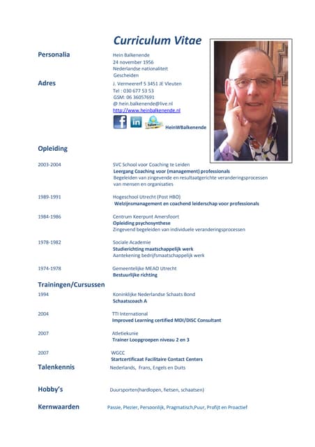 Kim van dijk - CV | PDF